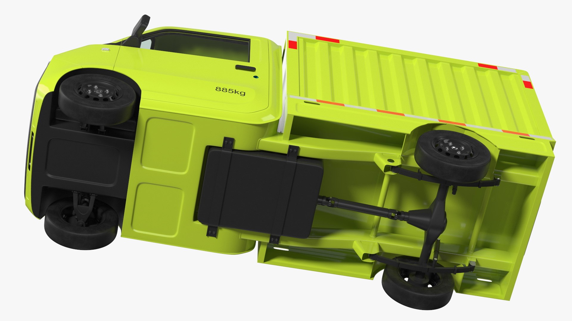 Wuling E10 Mini Truck Green Color Rigged for Cinema 4D model ...