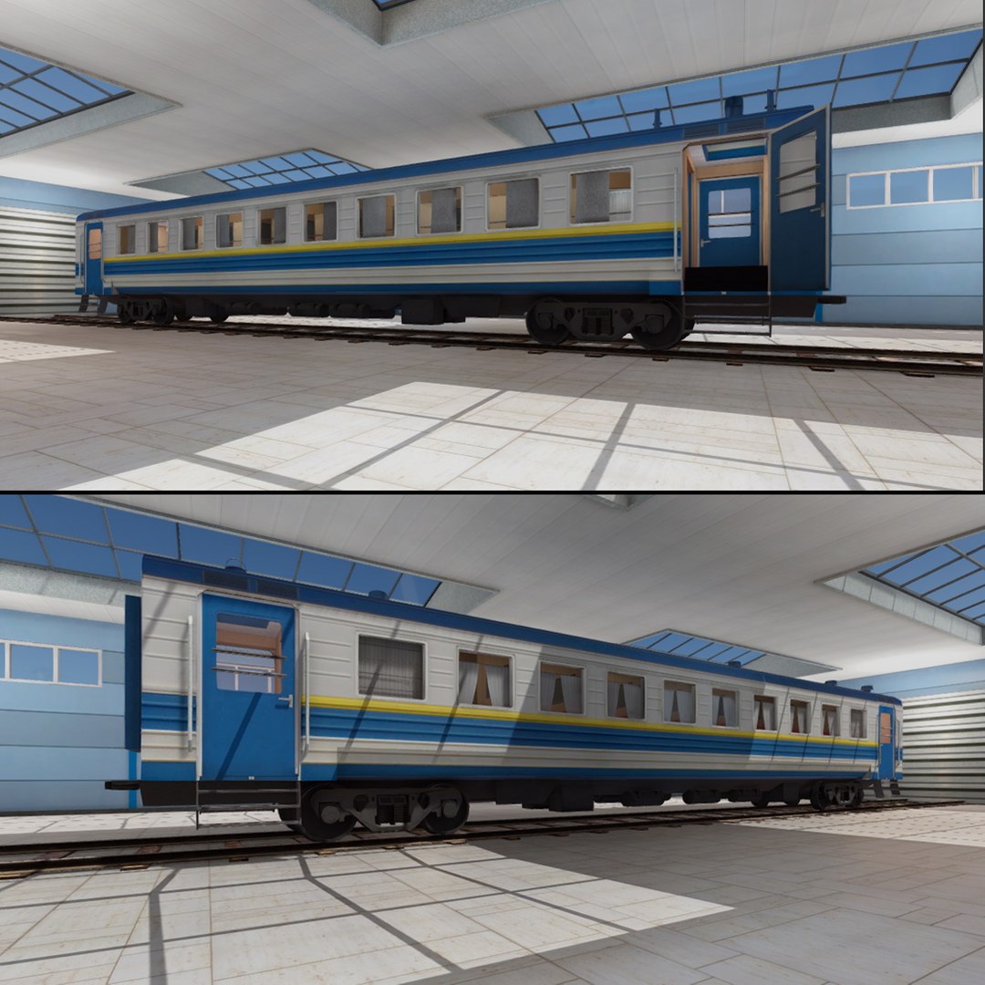 Passenger Trains 3D Model - TurboSquid 1624760
