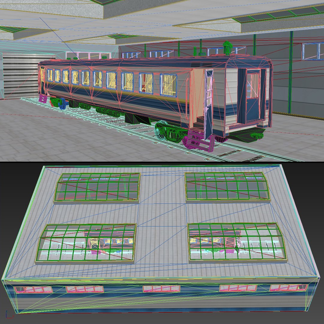 Passenger Trains 3D Model - TurboSquid 1624760