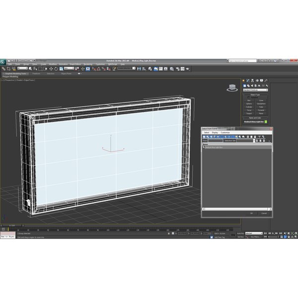 medical xray light box 3ds
