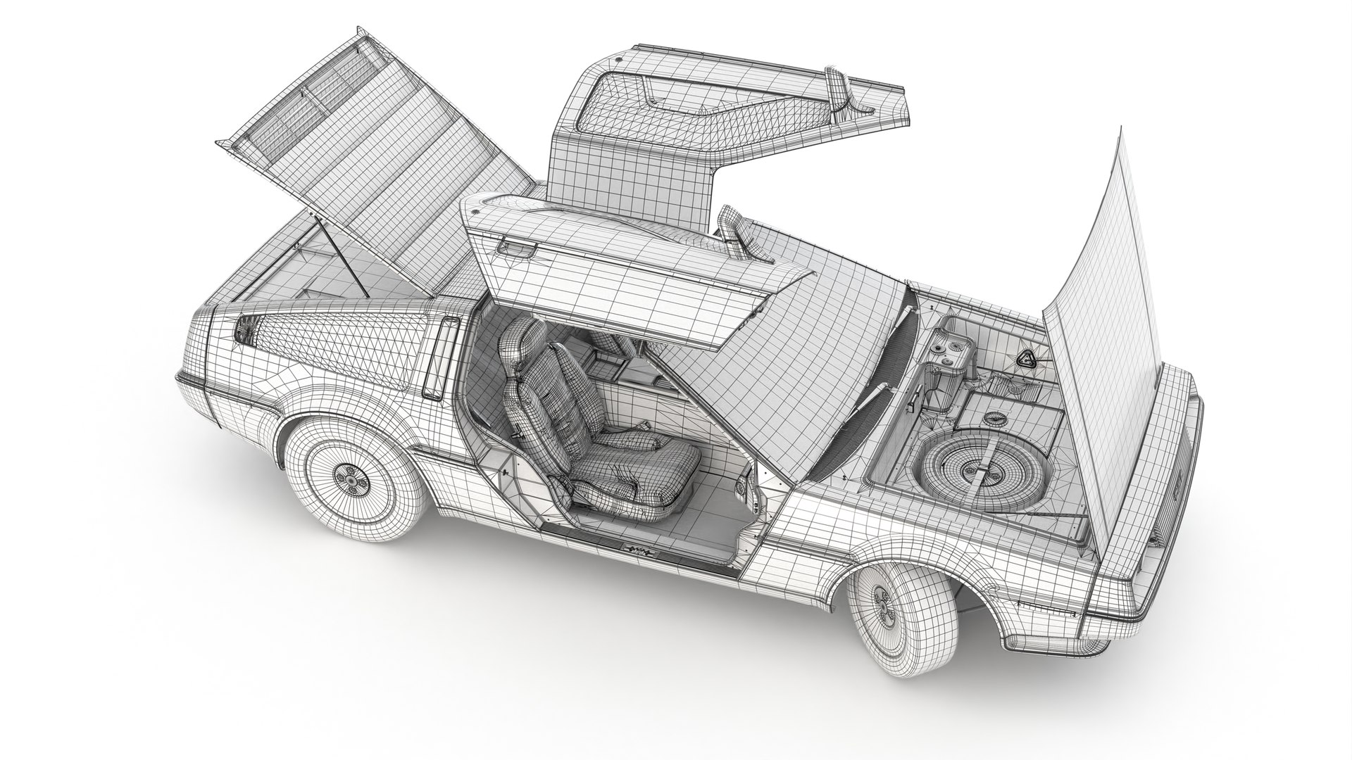 3D DeLorean DMC-12 Model - TurboSquid 1819261