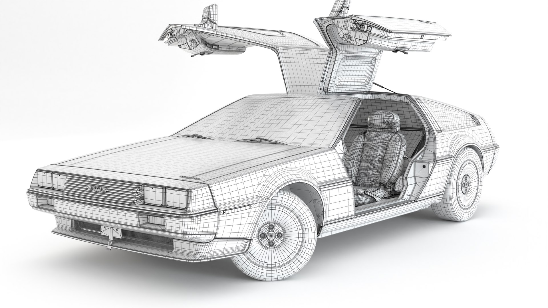 3D DeLorean DMC-12 Model - TurboSquid 1819261
