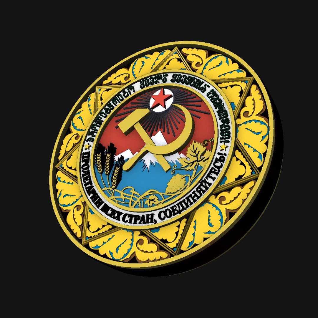 3d Model Emblems Soviet Union S