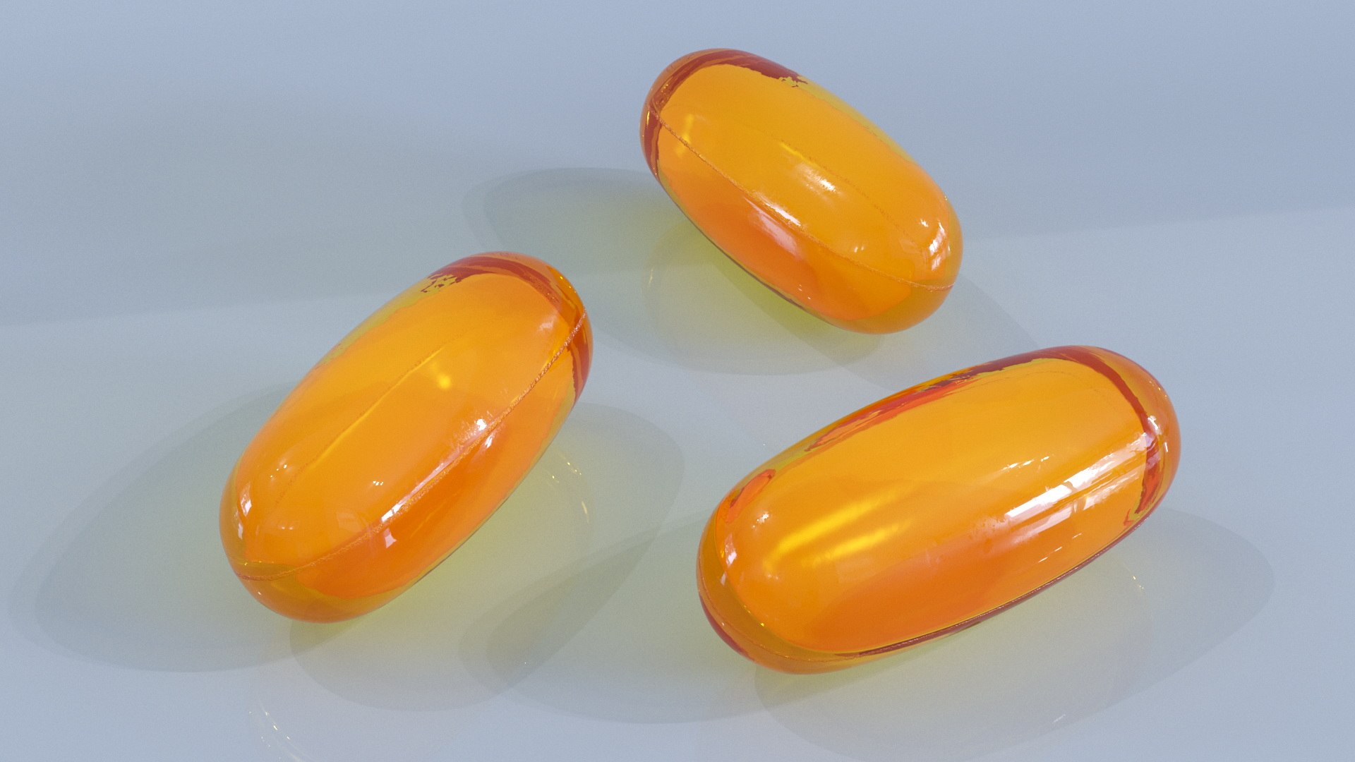 3D Model Large Oval Softgel - TurboSquid 2343152