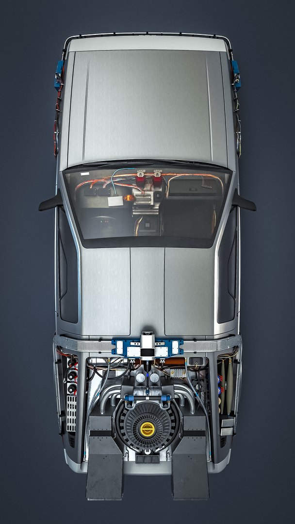 DeLorean Time Machine From Back To The Future I 3D Model - TurboSquid ...