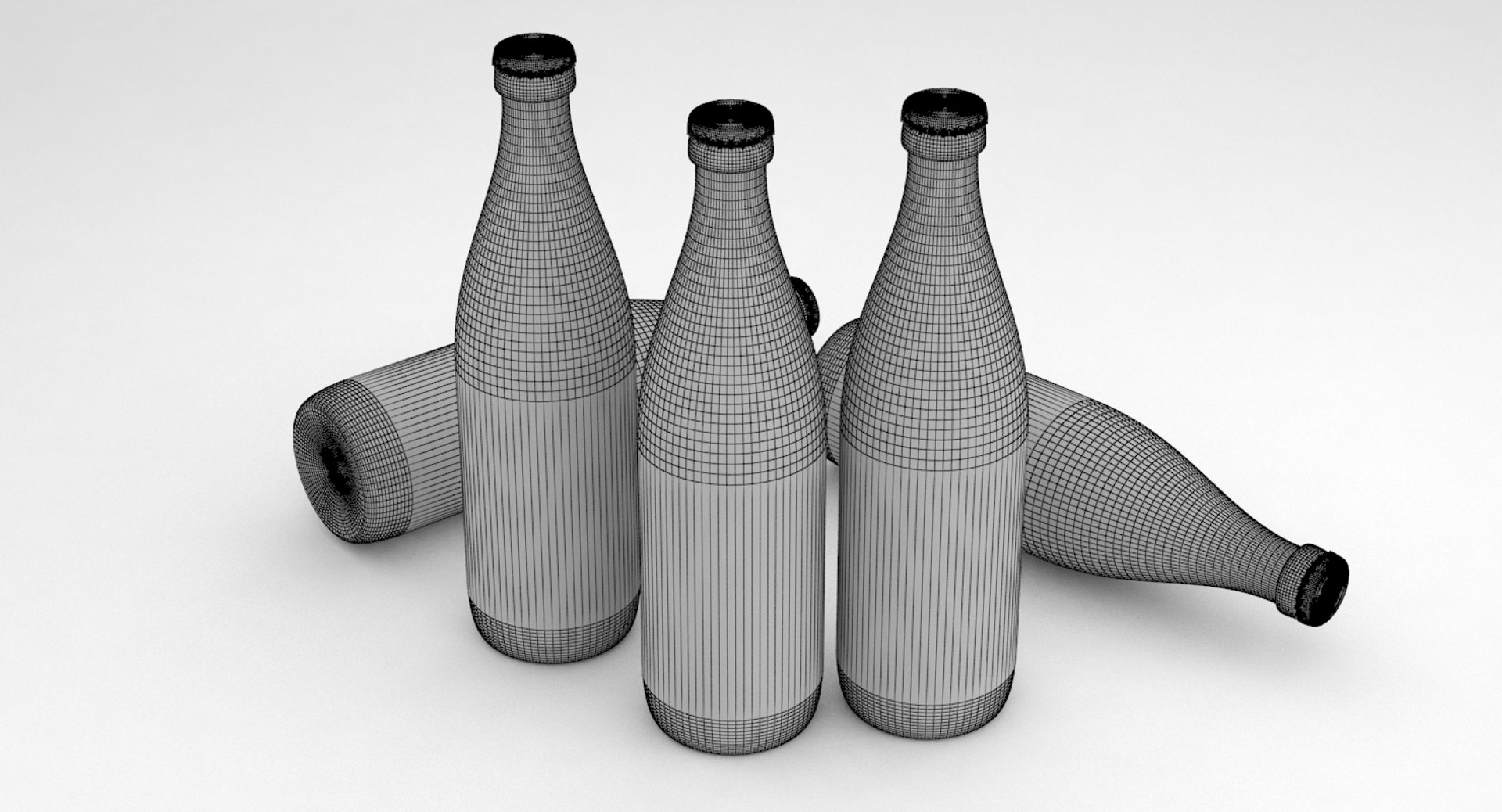 3d Beer Bottle Model