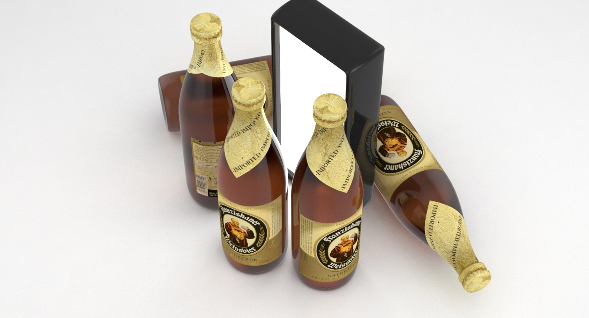 3d Beer Bottle Model