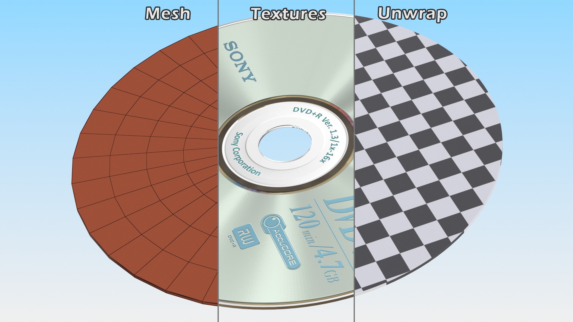 Sony DVD R Disc 3D - TurboSquid 1815046