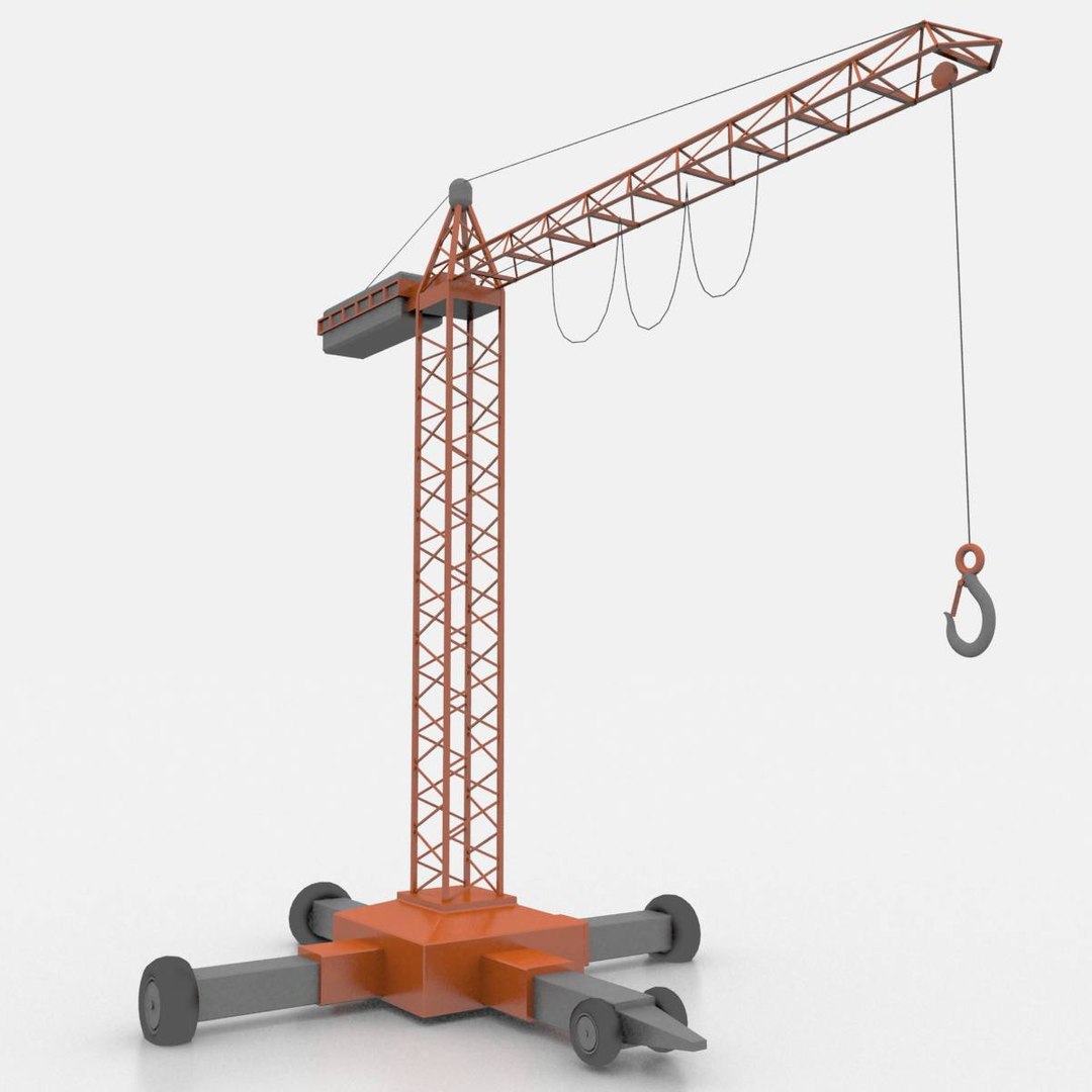 Toy Crane 3d Model