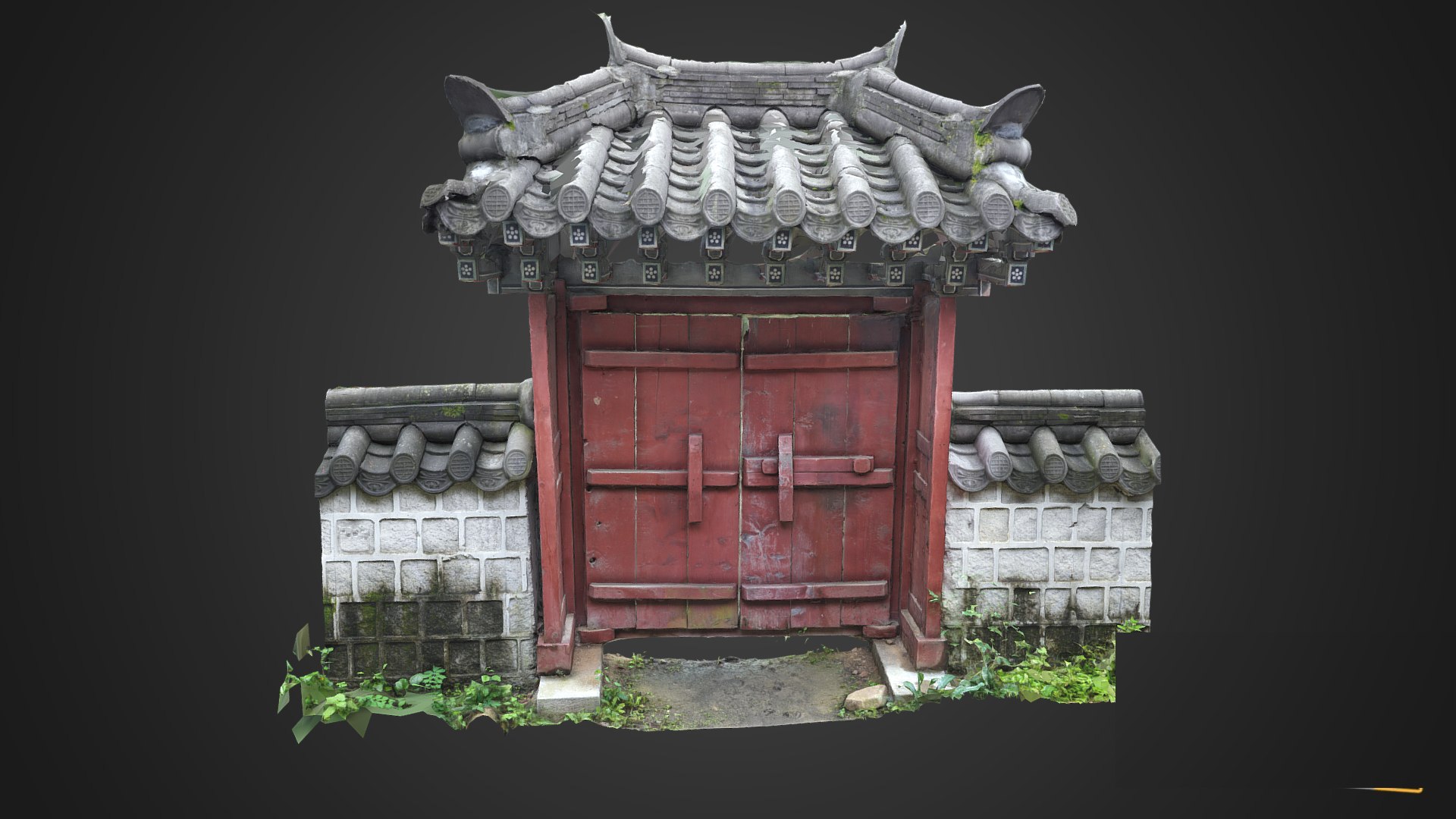 3D Korean Traditional Gate - TurboSquid 2015063