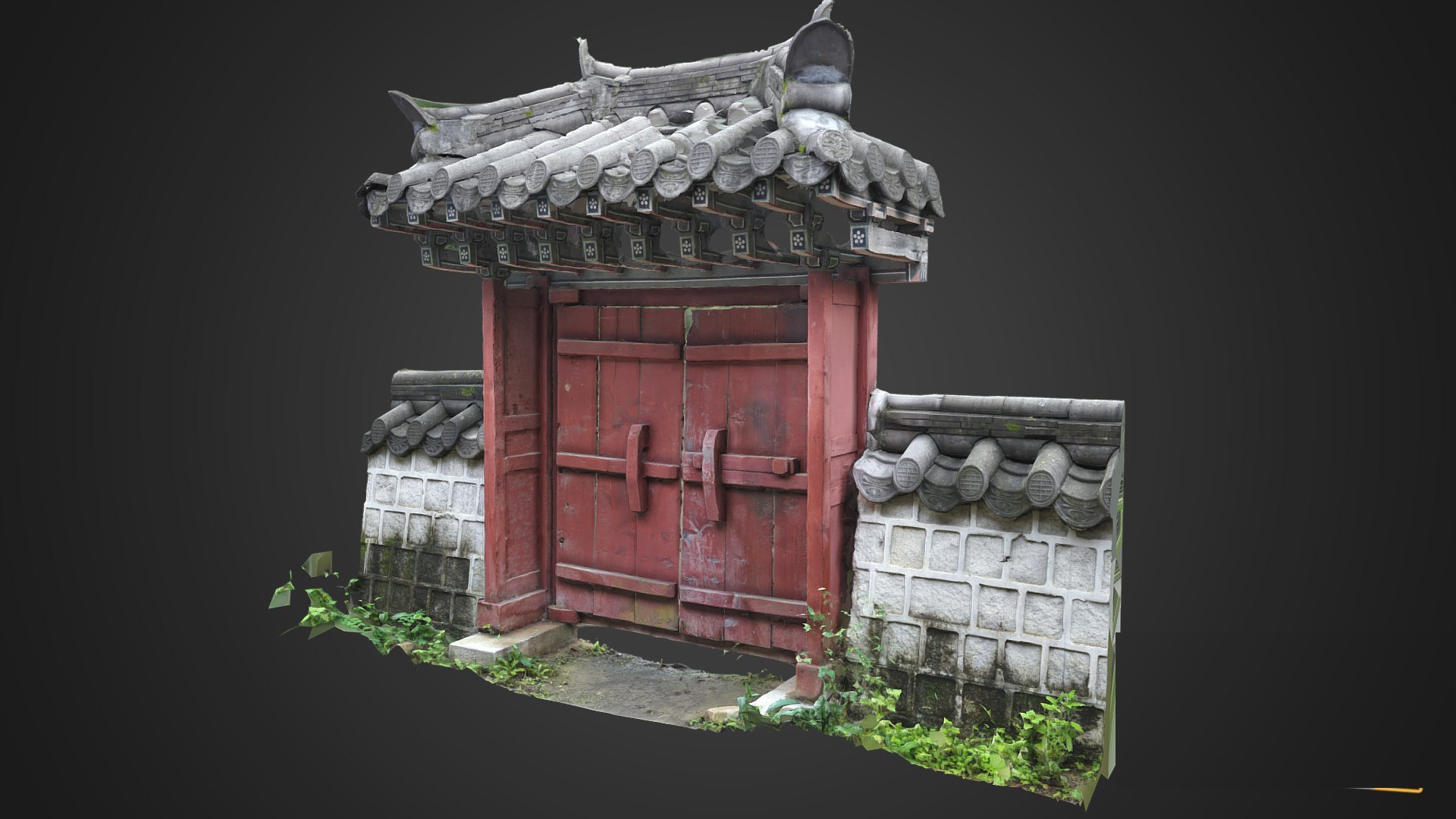 3D Korean Traditional Gate - TurboSquid 2015063