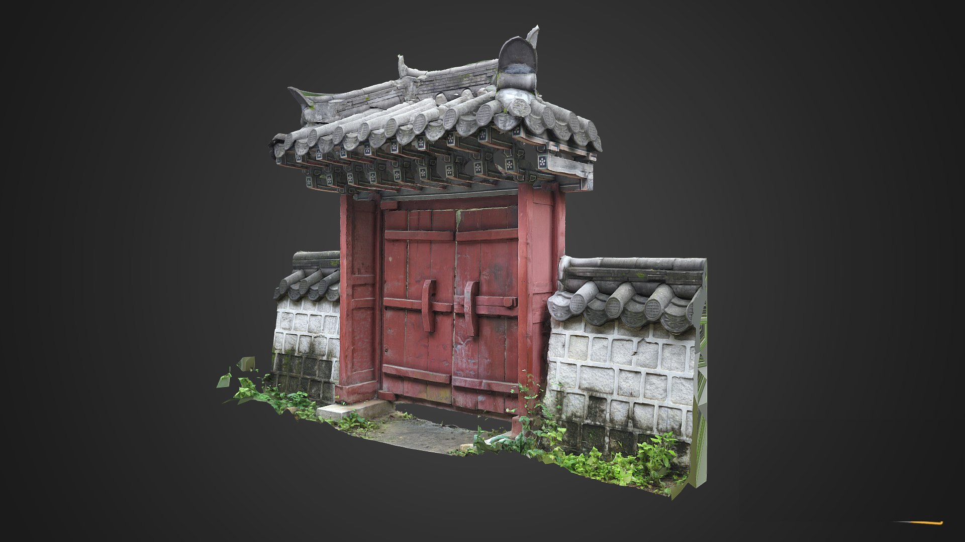 3D Korean Traditional Gate - TurboSquid 2015063