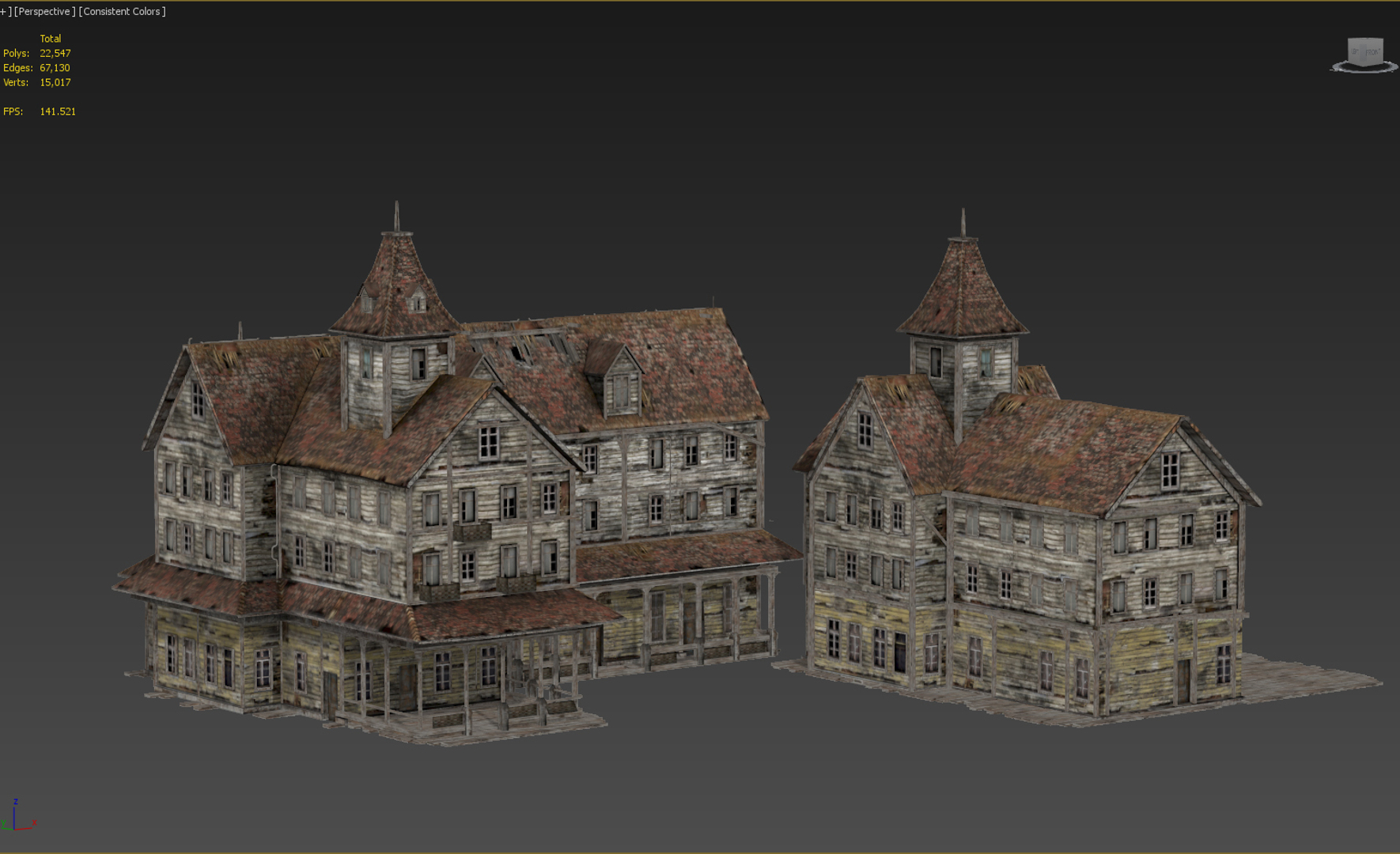 Abandoned building games 3D model - TurboSquid 1158655