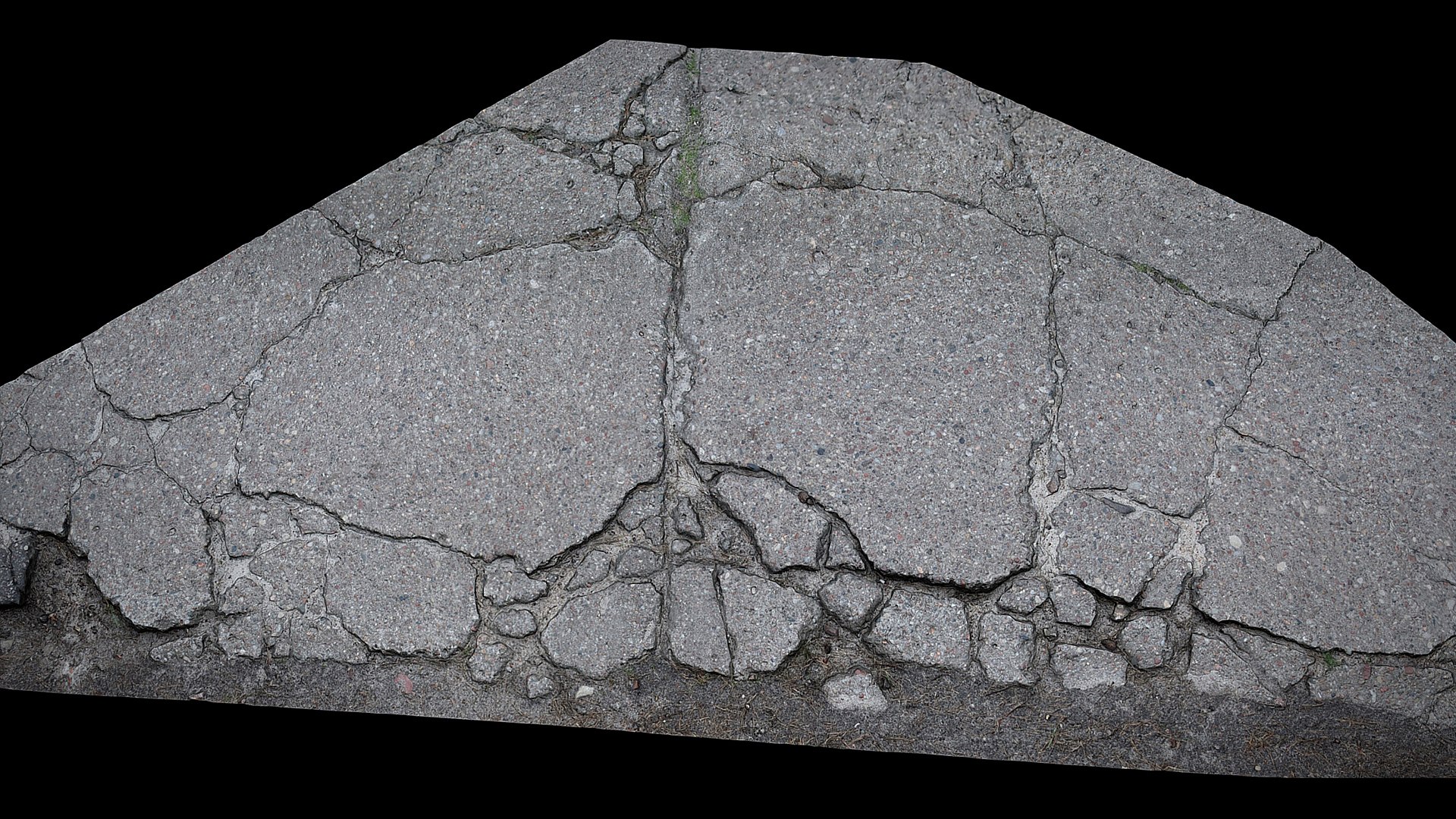 Asphalt Destroyed Road Debris Part4 Photogrammetry 3D Model ...