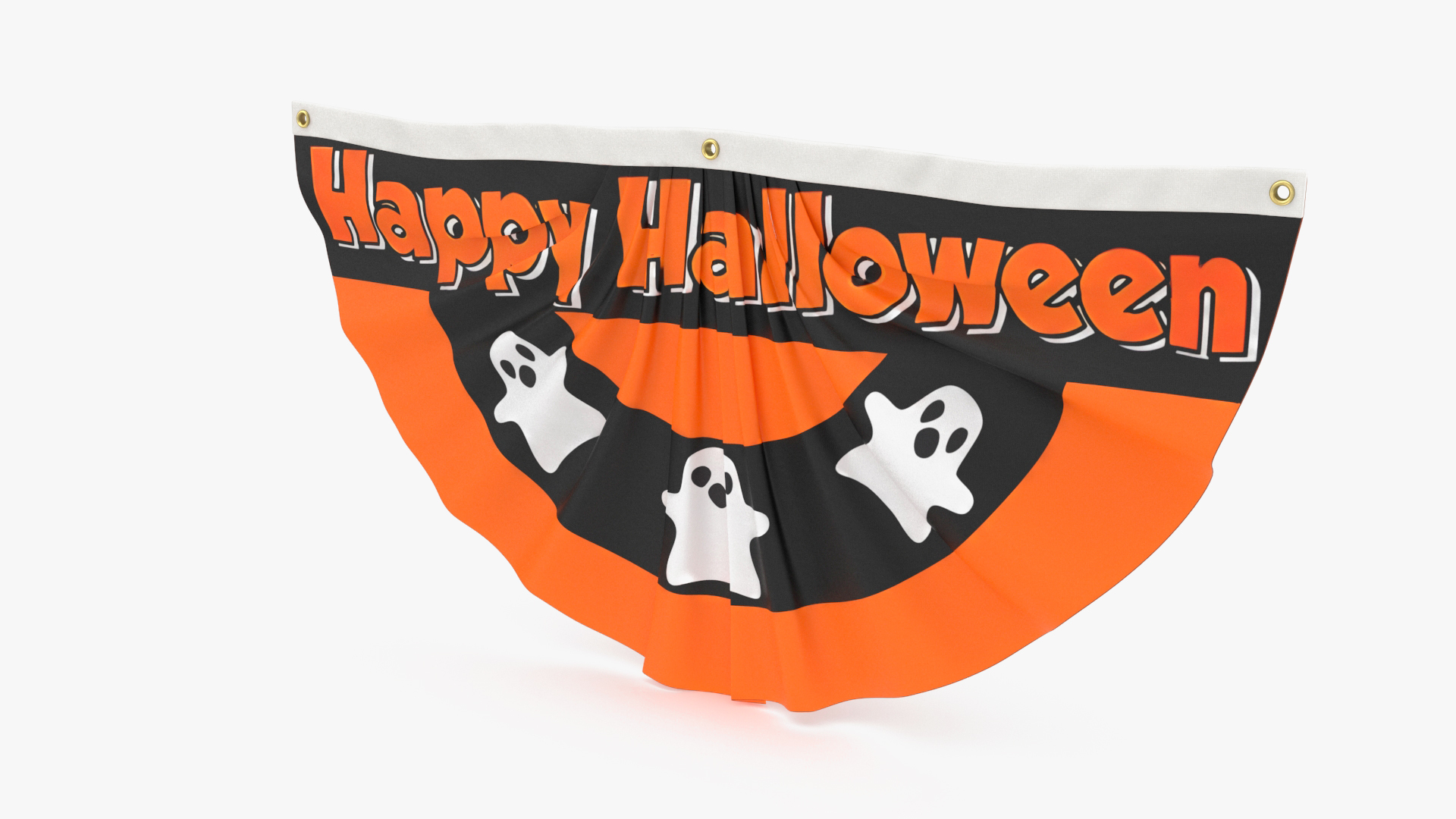 Halloween Bunting Flag Banner Model - TurboSquid 2116247