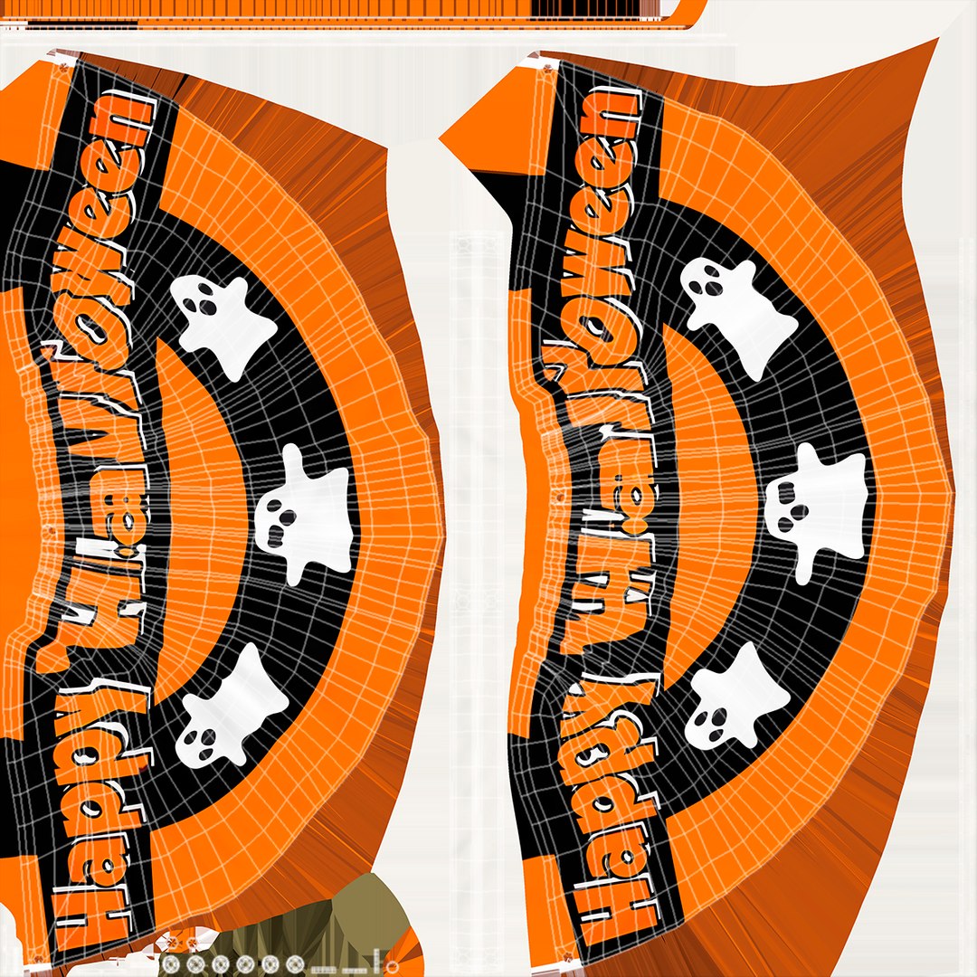 Halloween Bunting Flag Banner model - TurboSquid 2116247