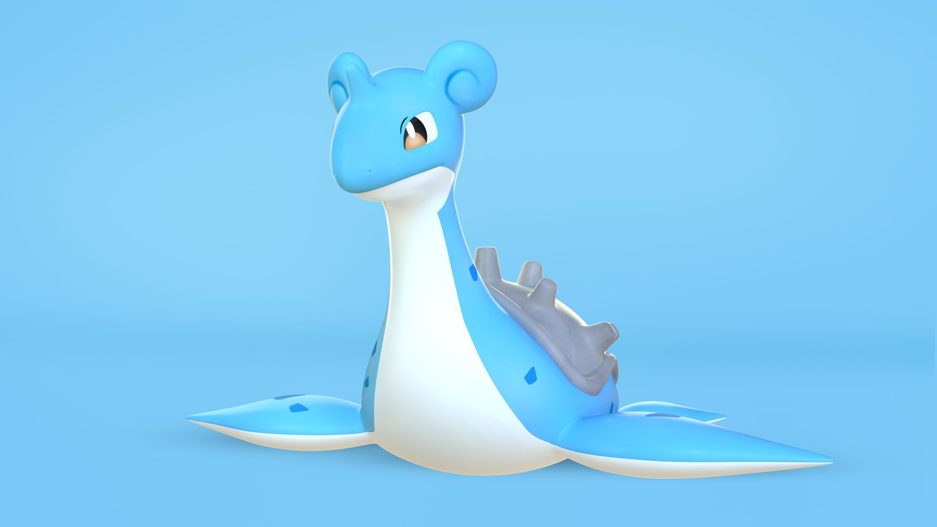 3D Model Pokemon Lapras Low-poly - TurboSquid 2140940