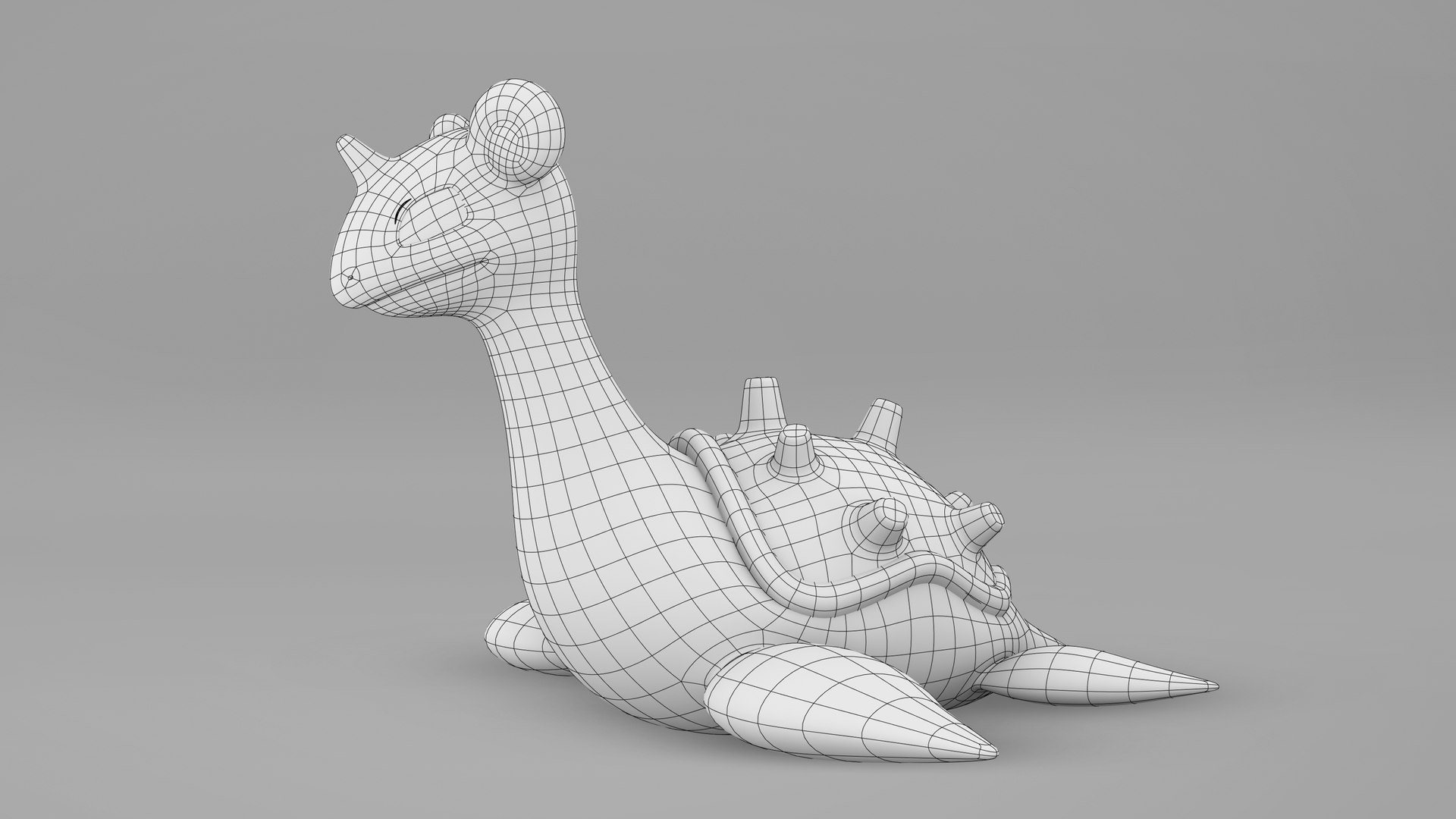 3D Model Pokemon Lapras Low-poly - TurboSquid 2140940