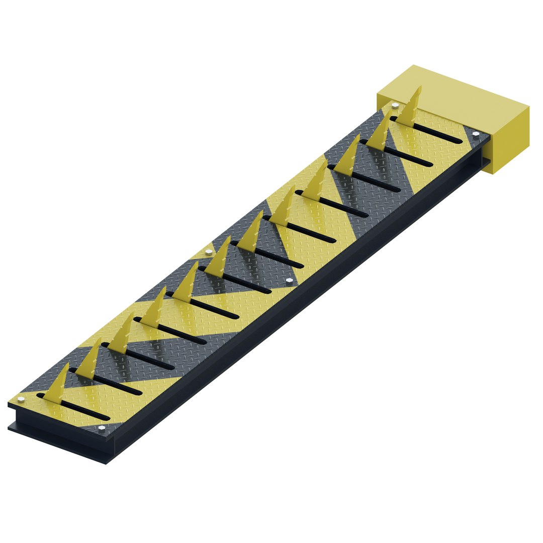 3D Road Spikes Rose - TurboSquid 1537792