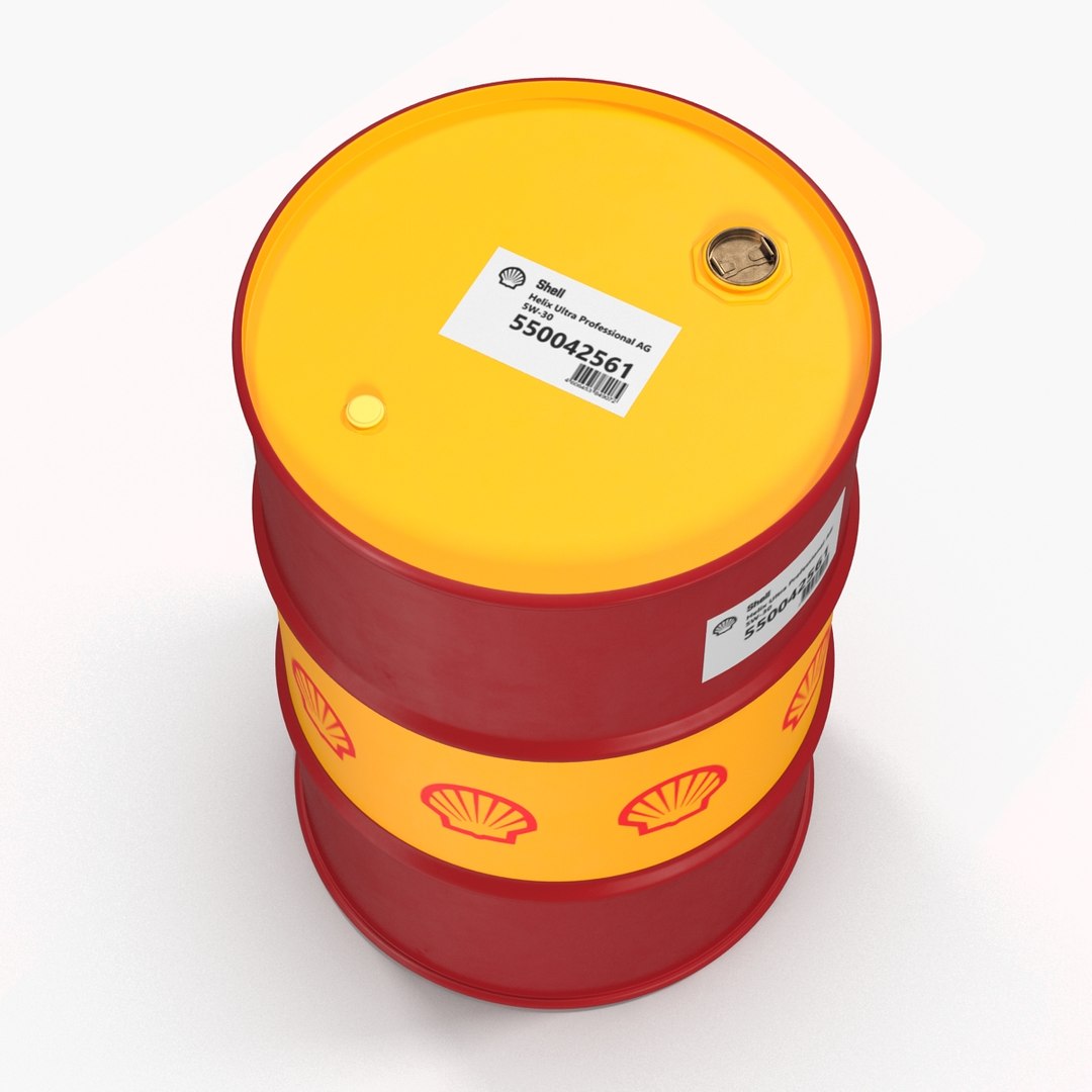 3d Model Of Oil Barrel Shell