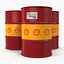 3d Model Of Oil Barrel Shell