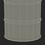 3d Model Of Oil Barrel Shell