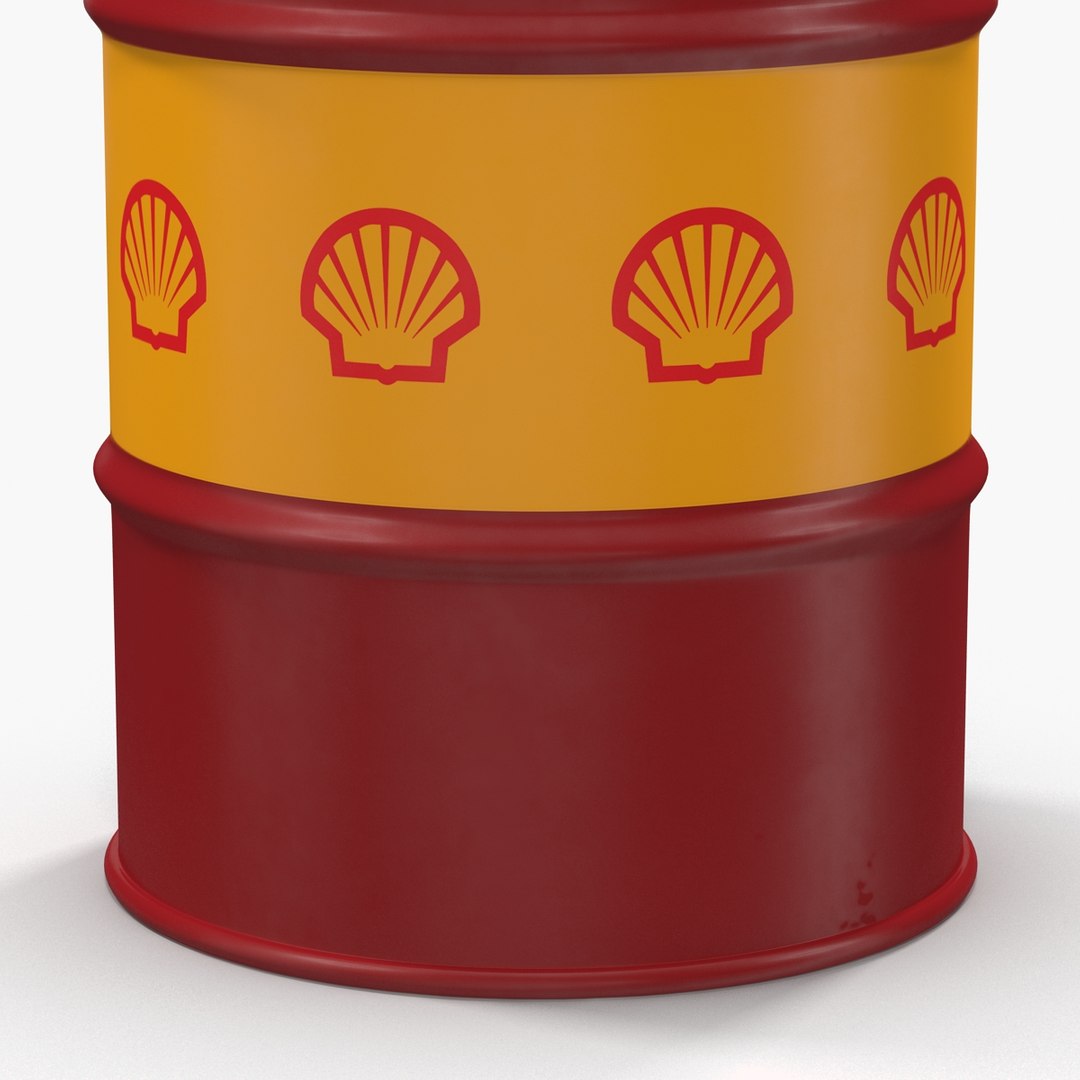 3d Model Of Oil Barrel Shell