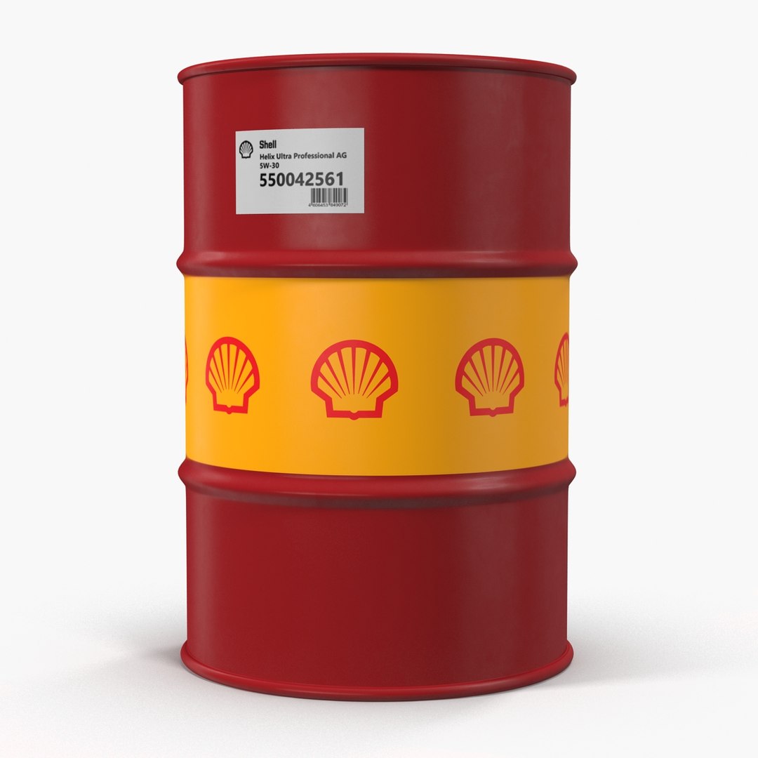 3d Model Of Oil Barrel Shell