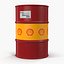3d Model Of Oil Barrel Shell