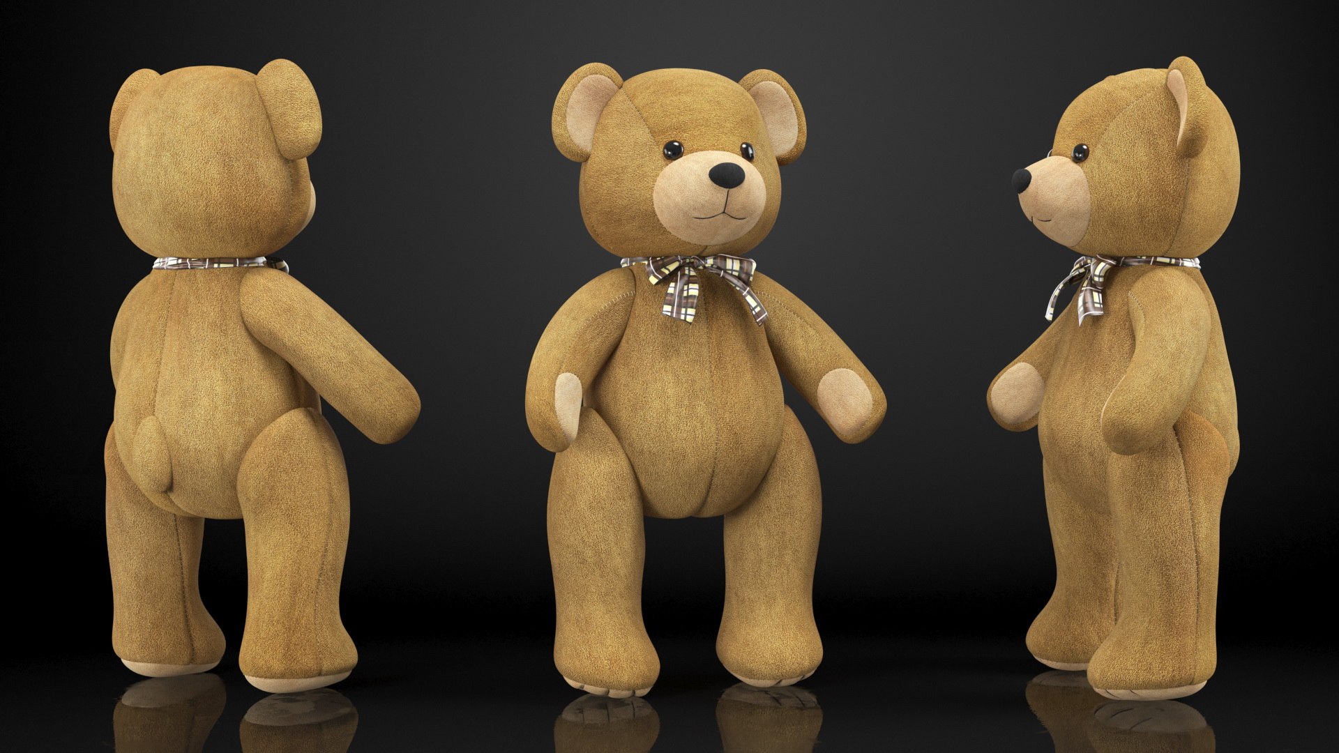 3D Teddy Bear Rigged for Cinema 4D - TurboSquid 1940373