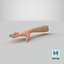 Australoid female hand 3D model - TurboSquid 1394001