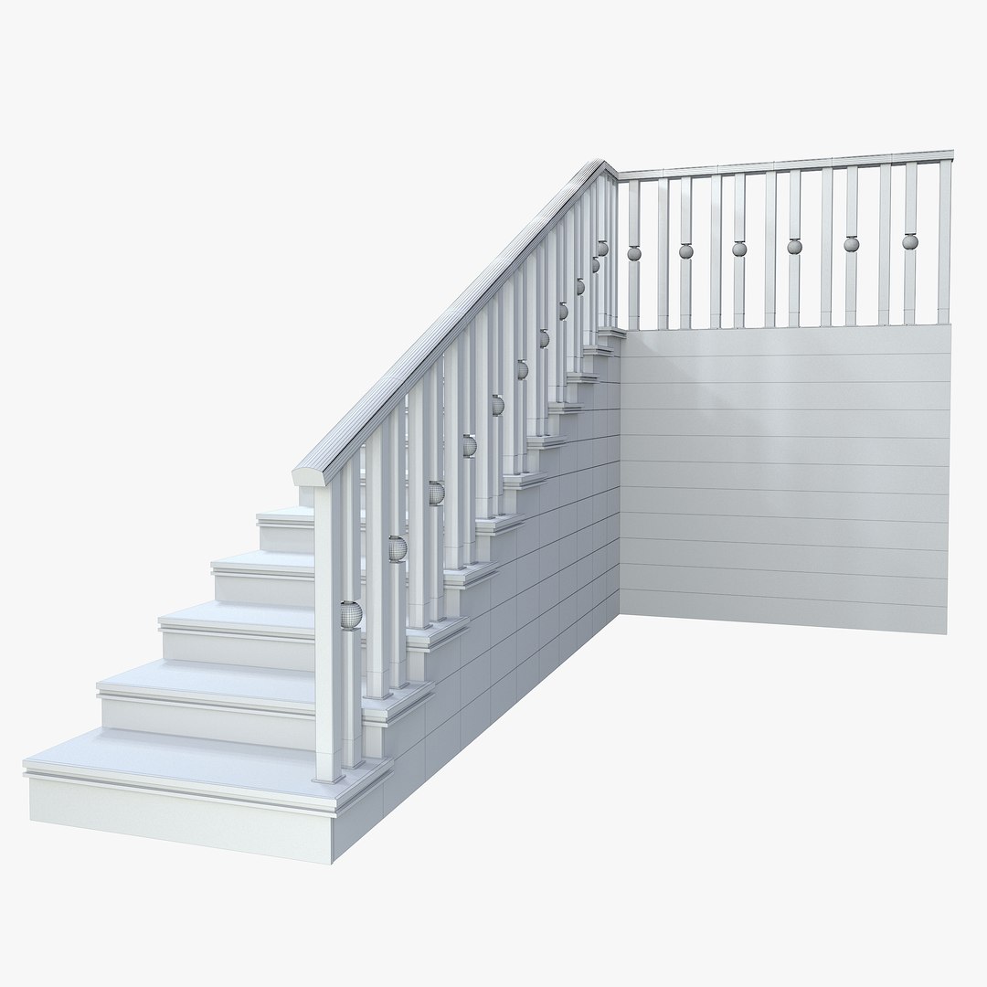 3D Stair Step Model - TurboSquid 1695031