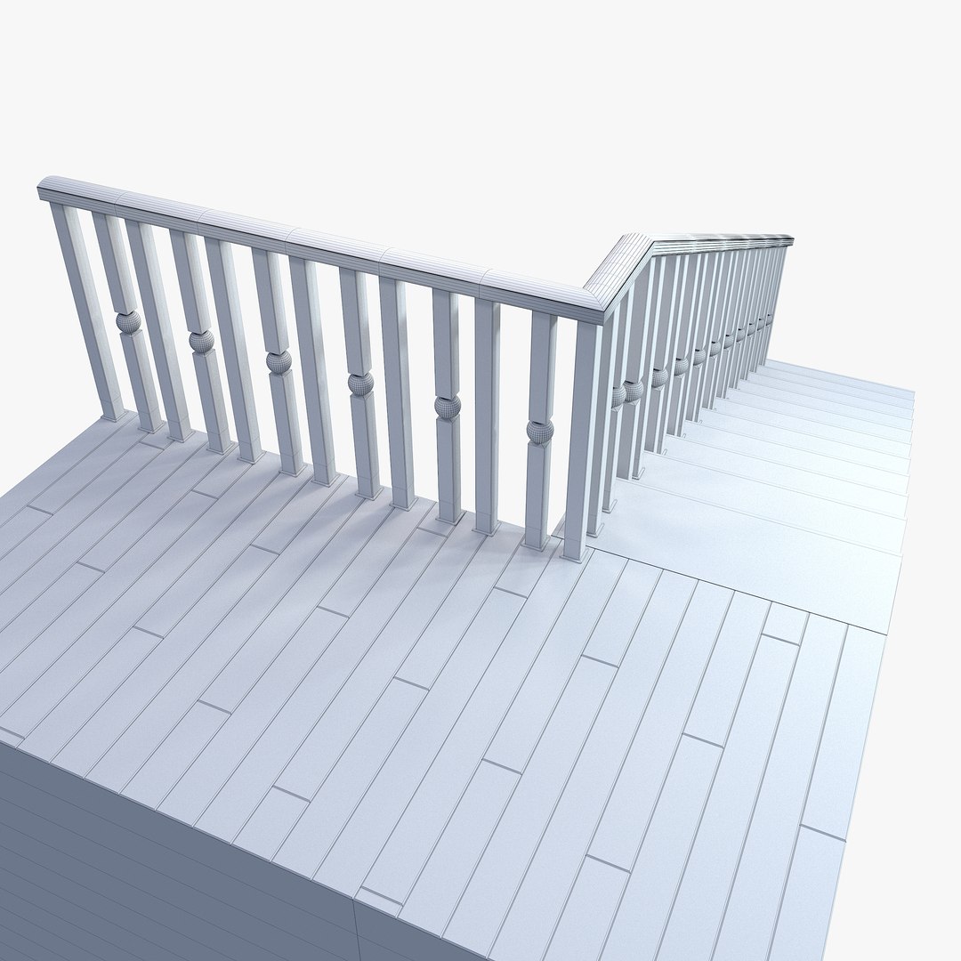 3D Stair Step Model - TurboSquid 1695031
