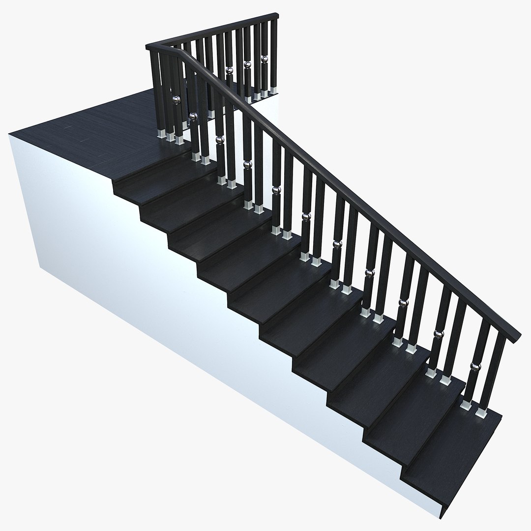 3D Stair Step Model - TurboSquid 1695031