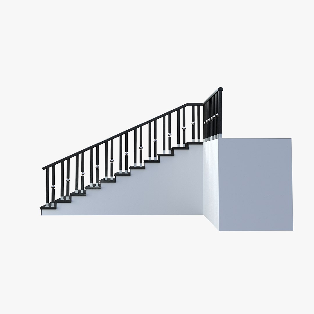 3D Stair Step Model - TurboSquid 1695031