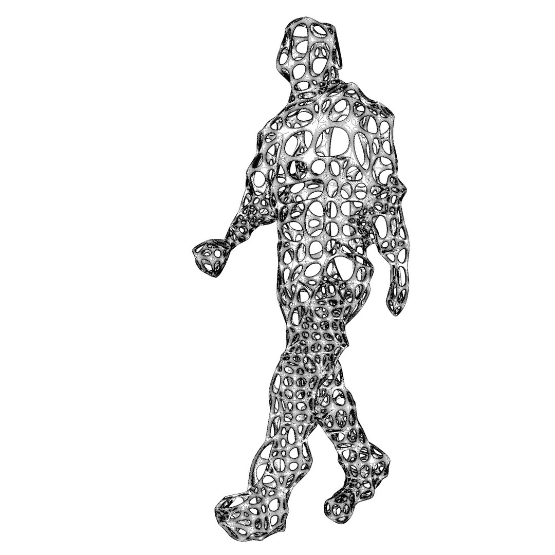 Walking Human Sculpture 25-38 3D Model - TurboSquid 2439838