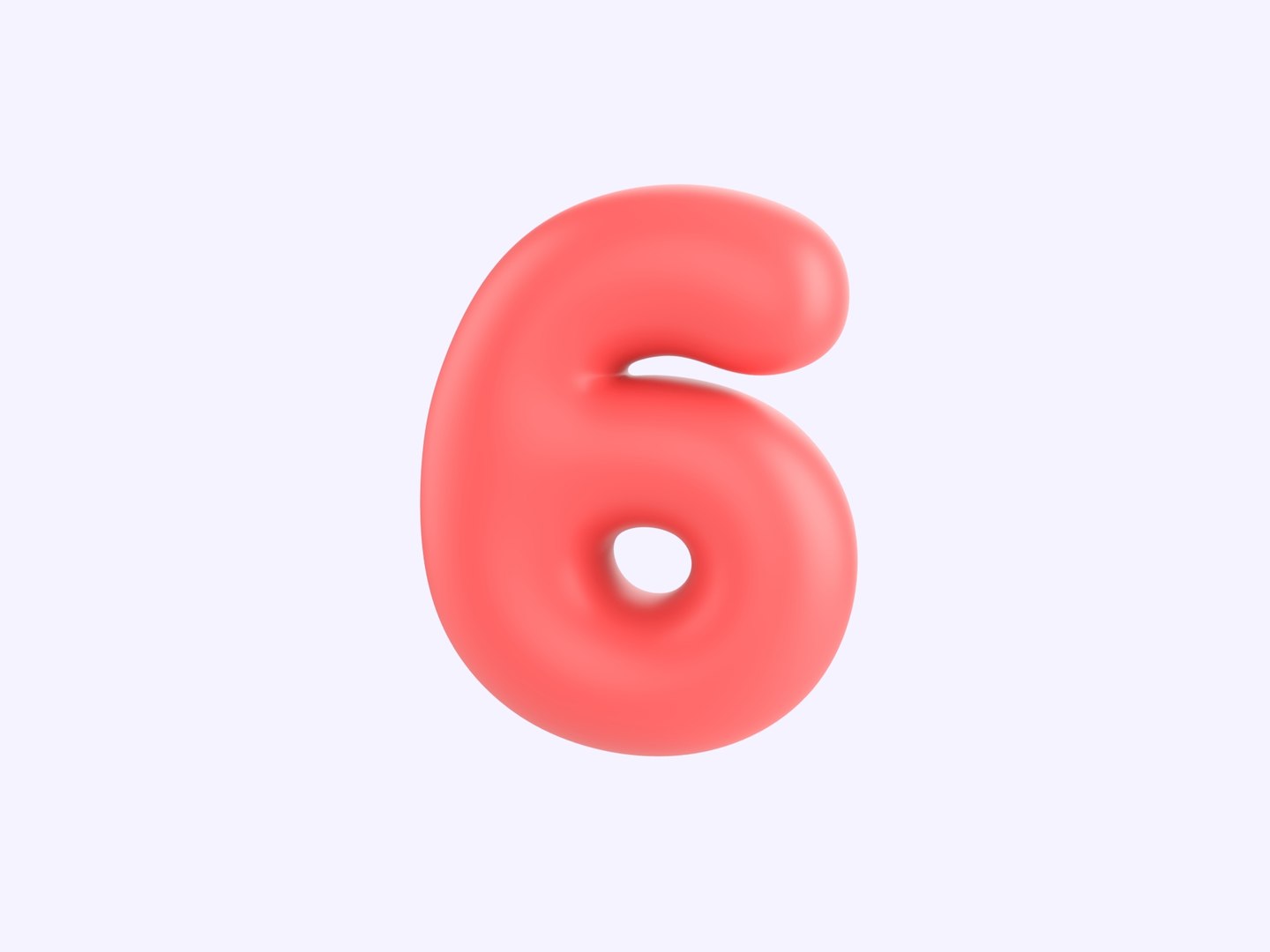 3D Number Six - TurboSquid 2305151