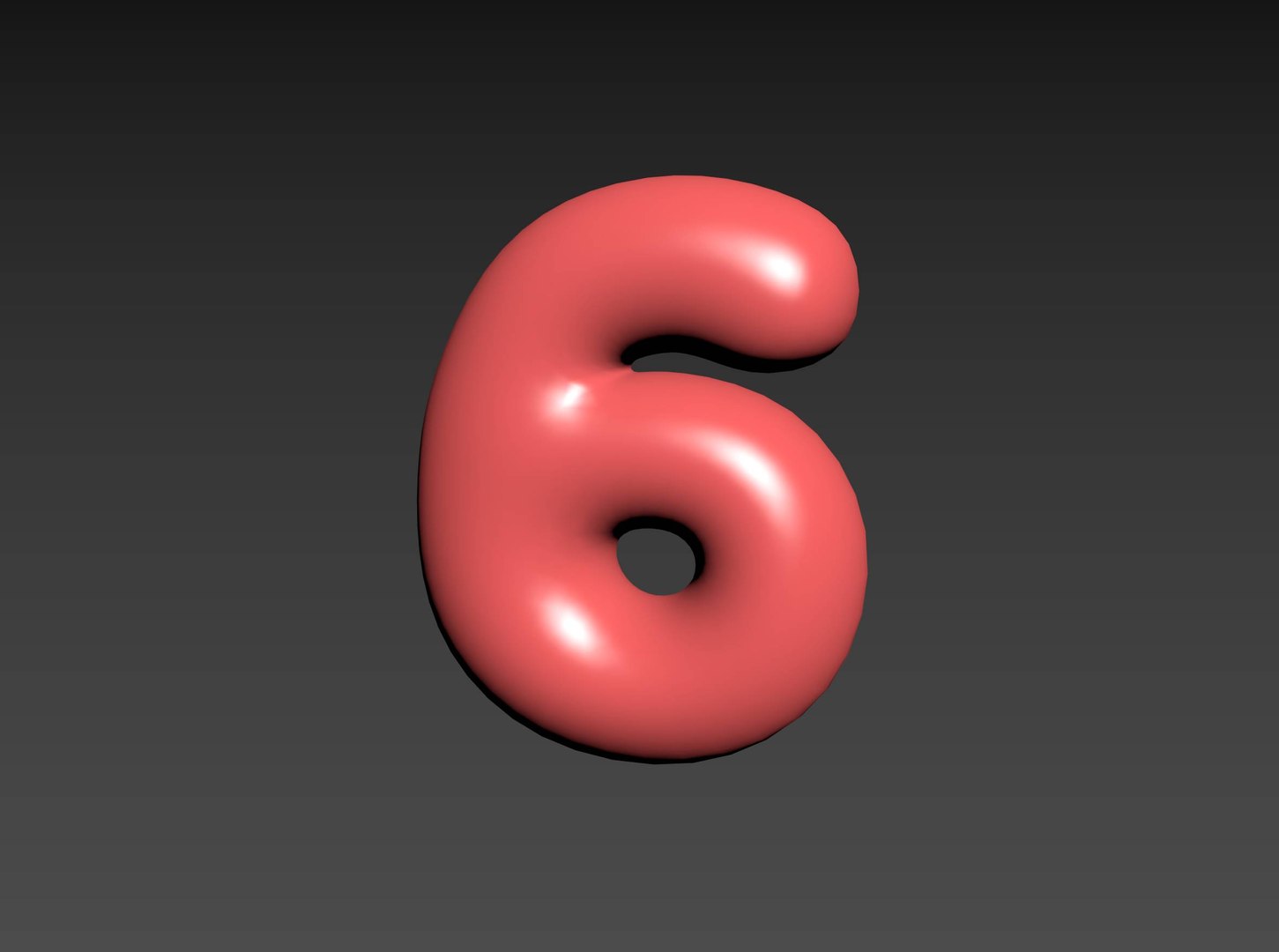 3D Number Six - TurboSquid 2305151