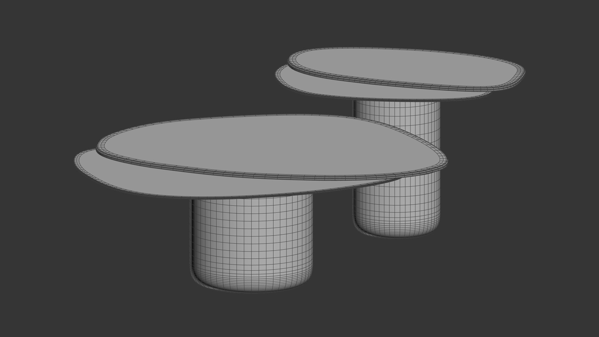 Natuzzi Italia Splash Coffee Table 3D Model - TurboSquid 2134609