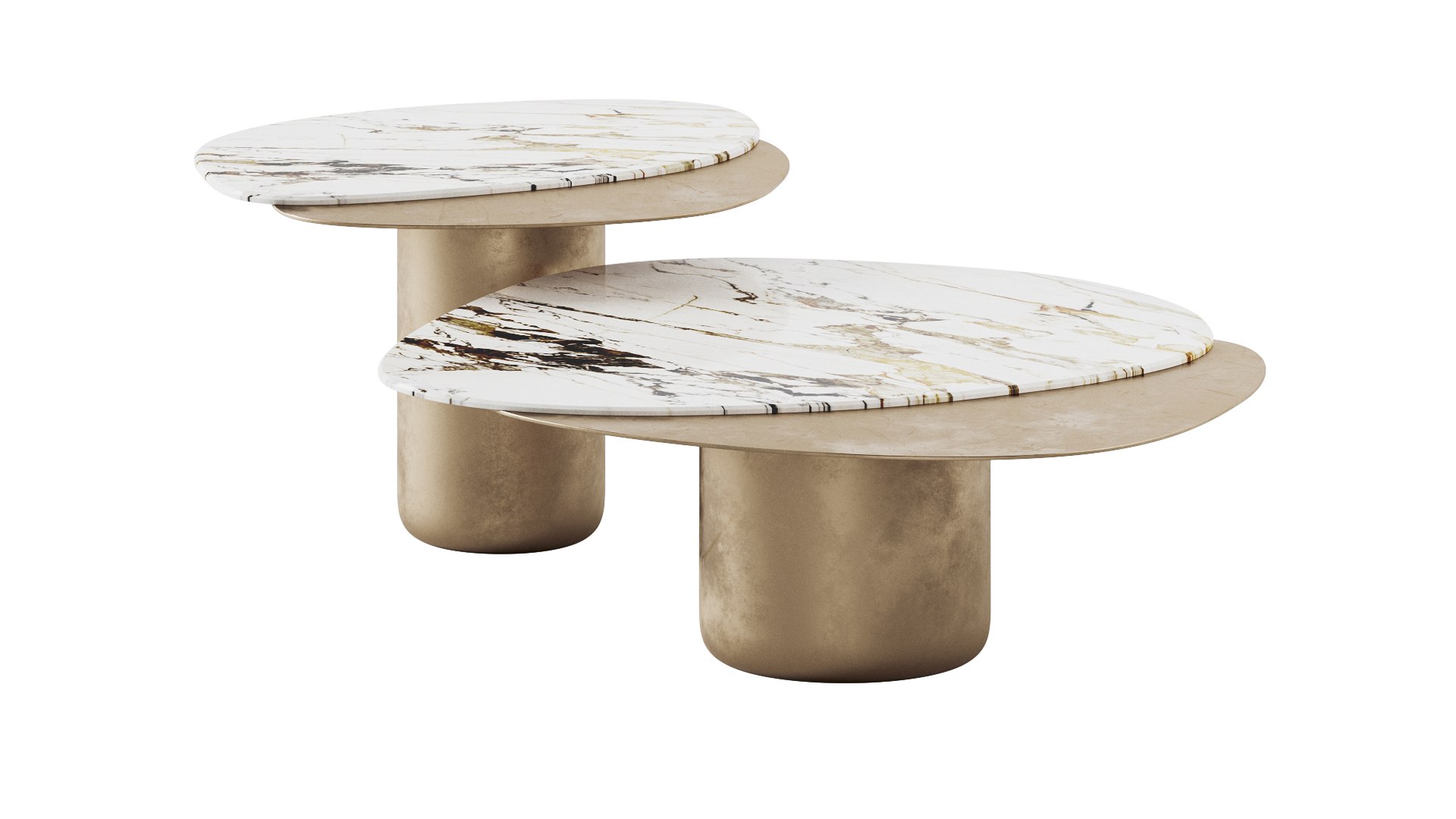 Natuzzi Italia Splash Coffee Table 3D Model - TurboSquid 2134609