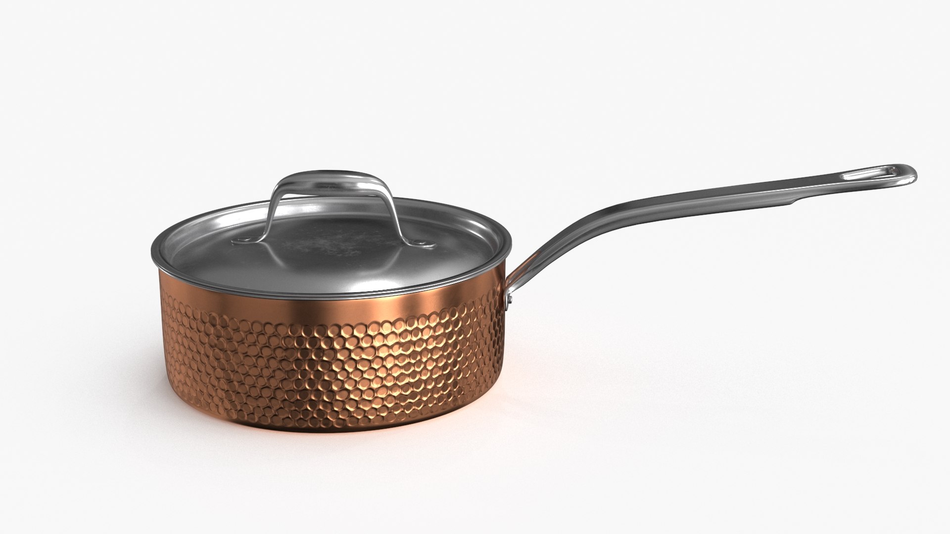 3D Model Stainless Steel Cookware Pan V4 - TurboSquid 2003459