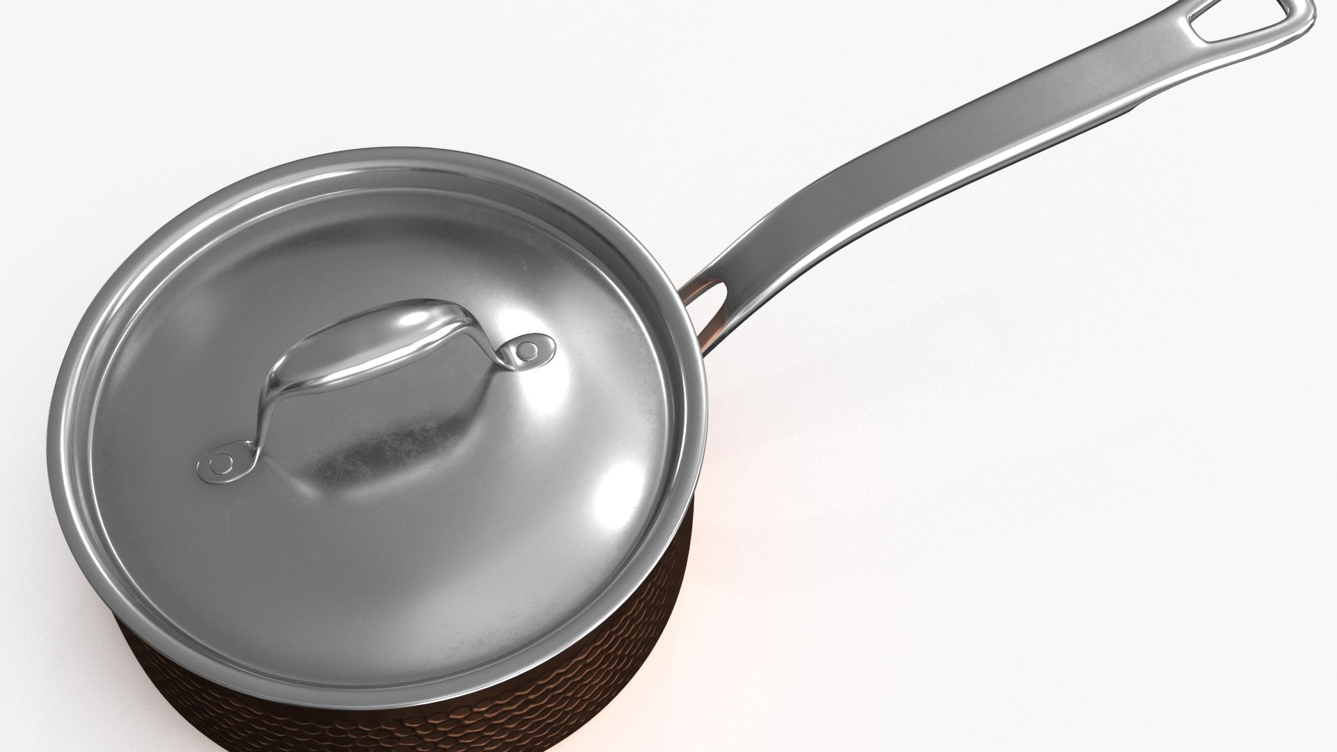 3D Model Stainless Steel Cookware Pan V4 - TurboSquid 2003459