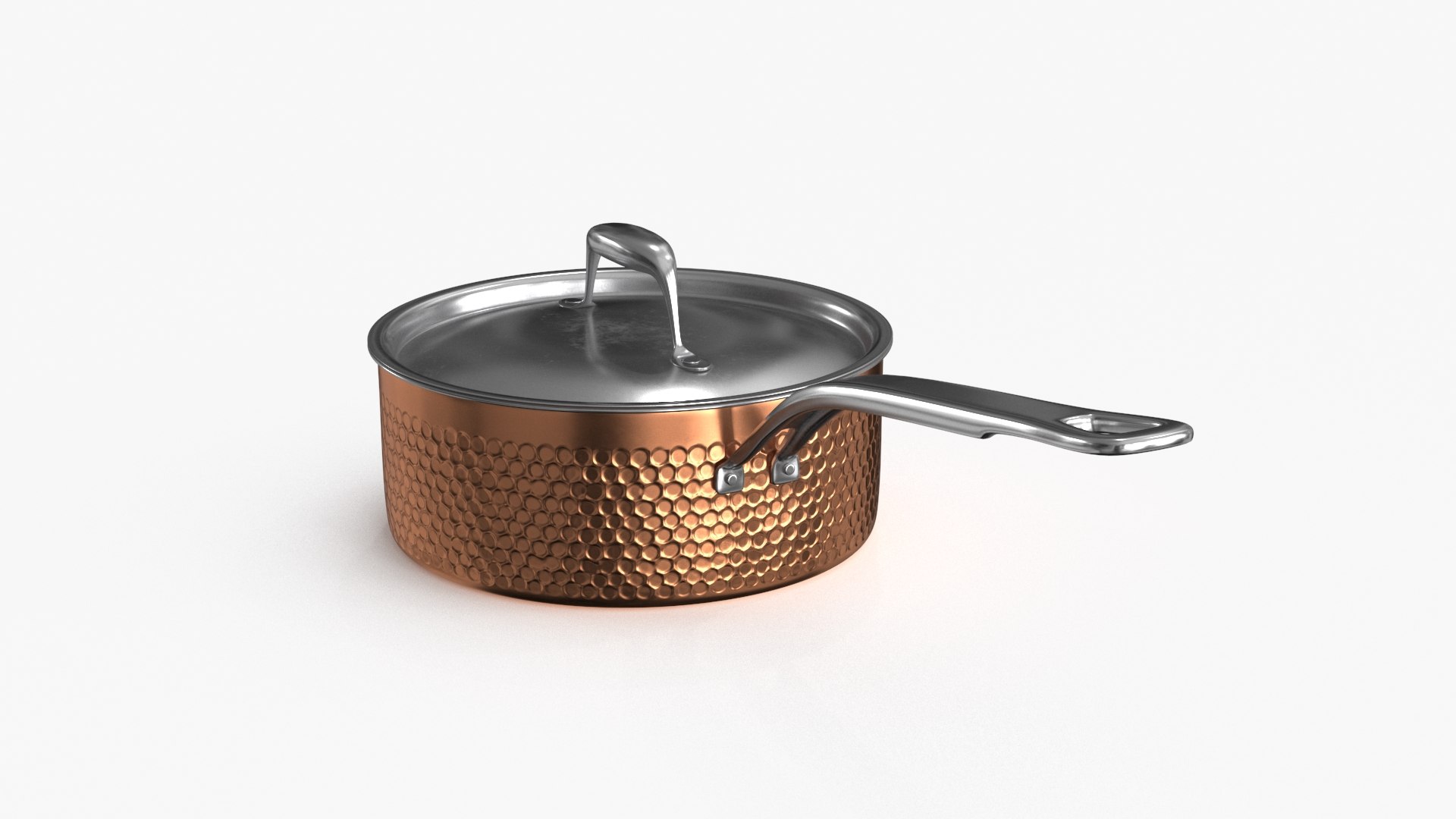 3D Model Stainless Steel Cookware Pan V4 - TurboSquid 2003459