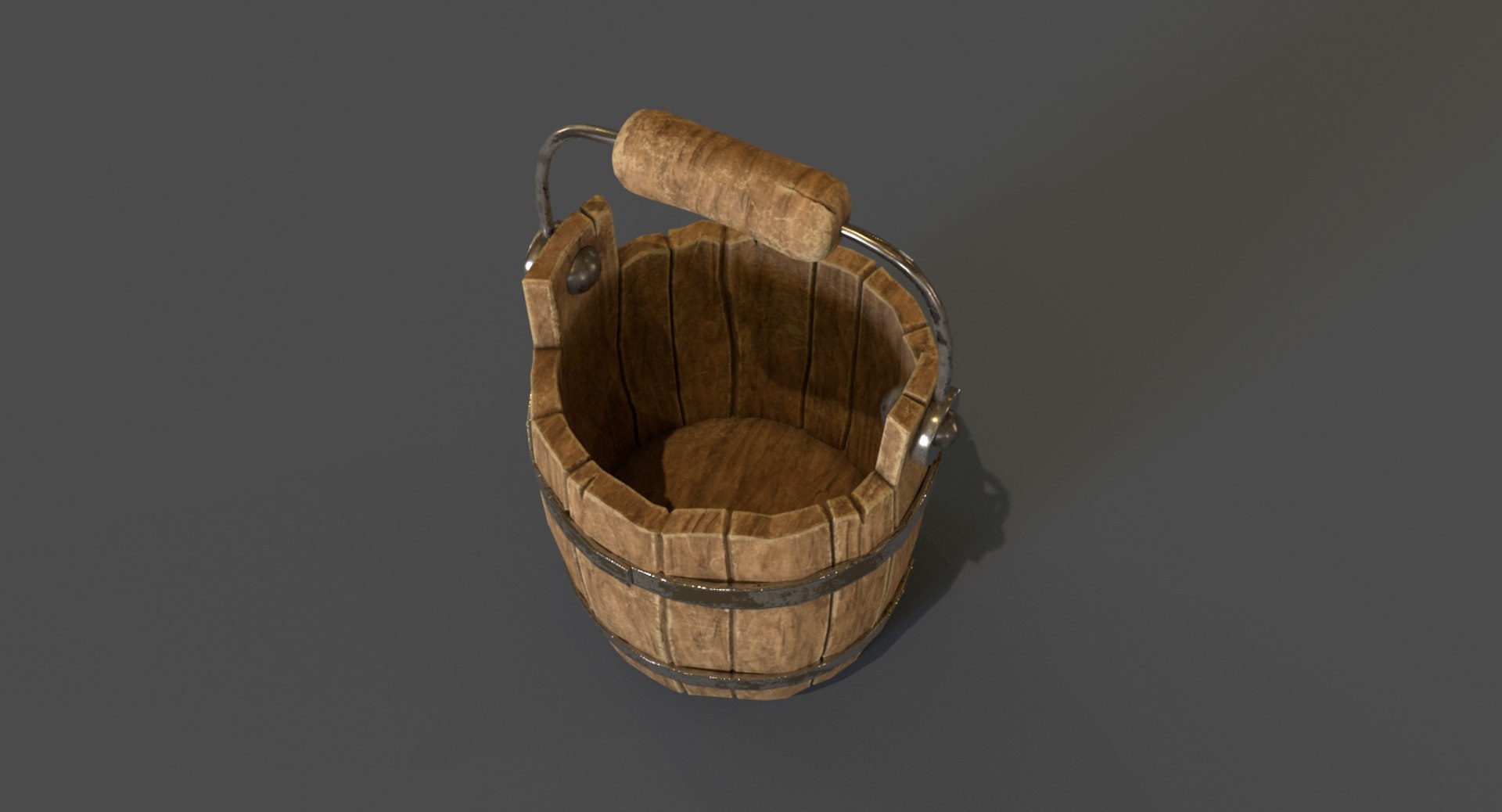 3D Wooden Bucket - TurboSquid 1401771