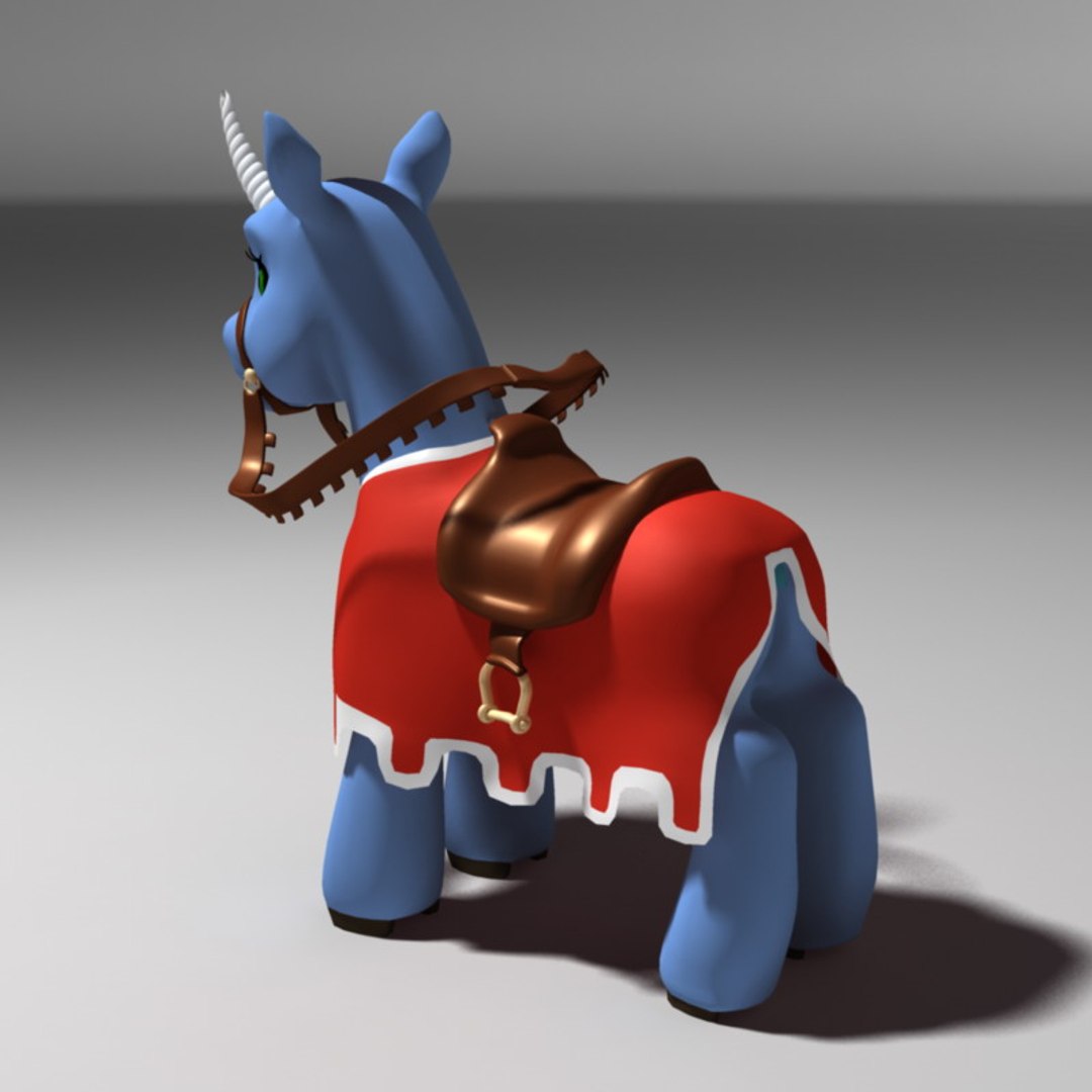 3ds Max Pony Unicorn Uni