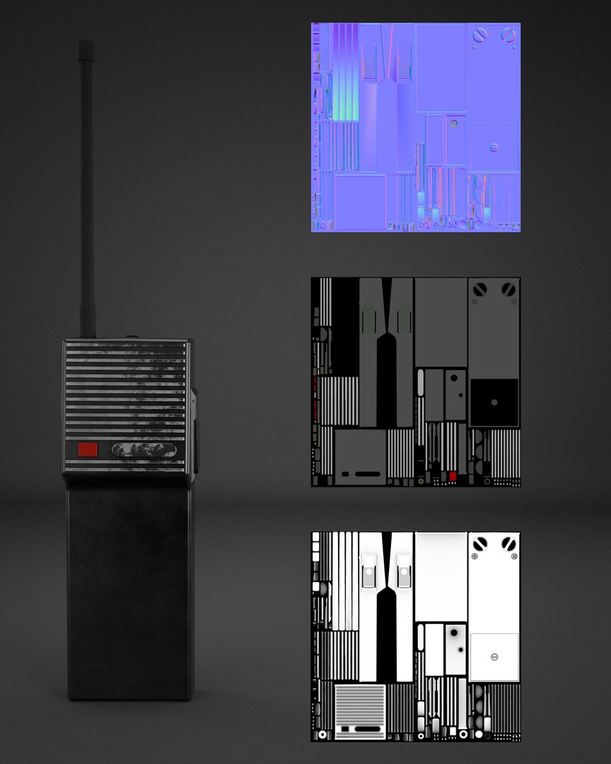 Angstrem Radio Station USSR Game Ready 3D Model - TurboSquid 2235689