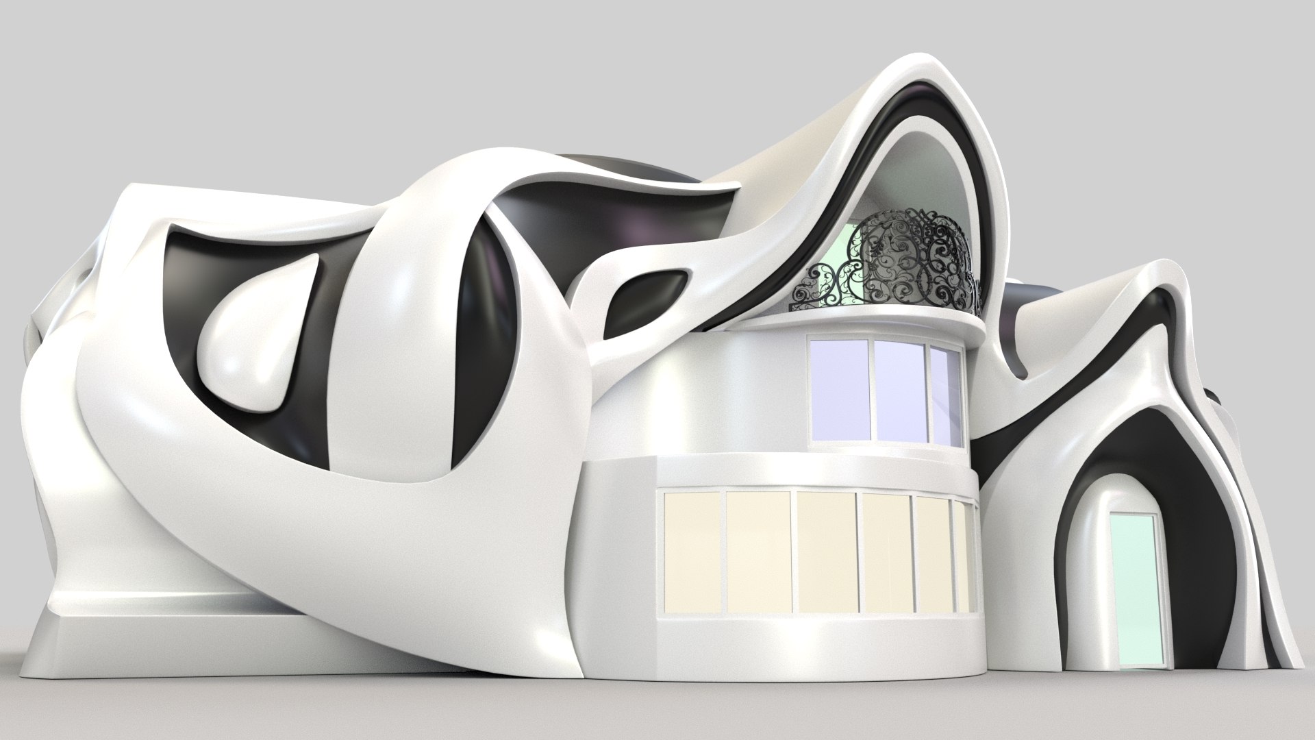 Metaverse House X1 3D Model - TurboSquid 1937150