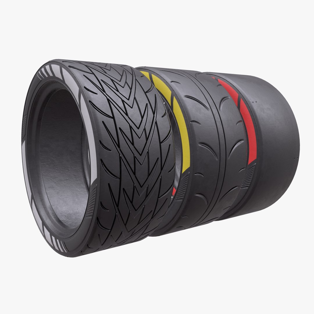 3D Slick Tire Model - TurboSquid 1695163