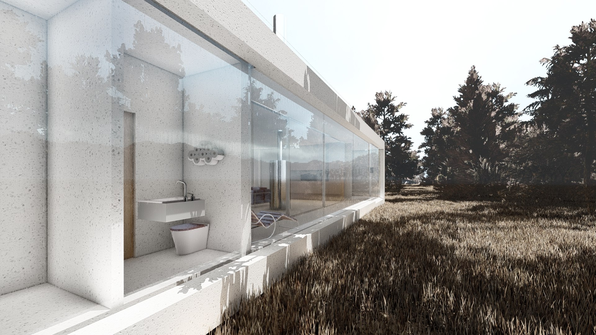 3D Modern Forest House Model - TurboSquid 1846518