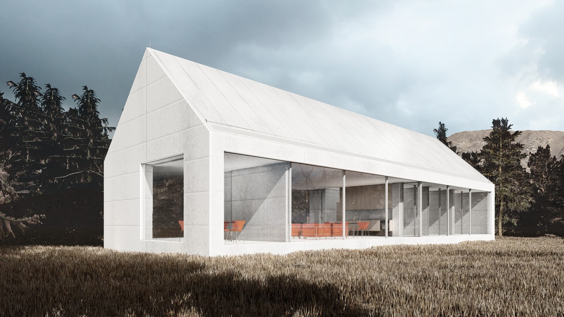 3D Modern Forest House Model - TurboSquid 1846518